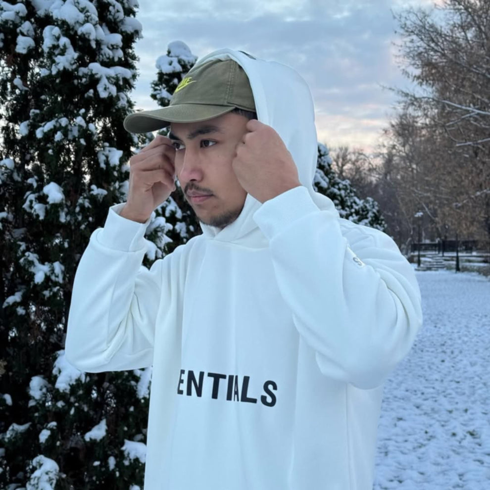 Essentials Hoodie White – The Essentials Ph