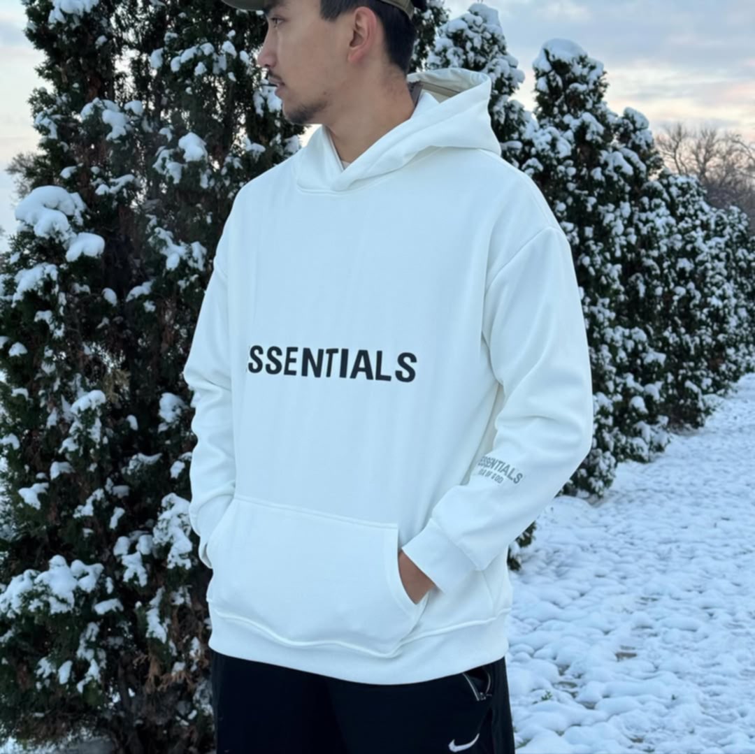 Essentials Hoodie White – The Essentials Ph